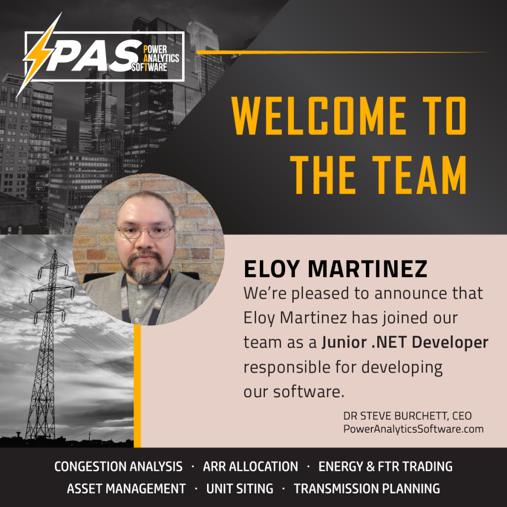 Eloy Martinez Joins the Power Analytics Software Team - Power Analytics ...